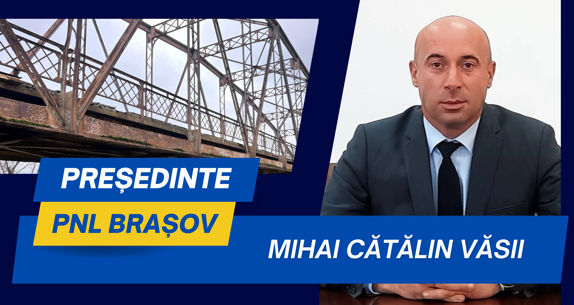 Mihai Cătălin Văsii, președinte PNL: Podul care leagă satul Podu ...